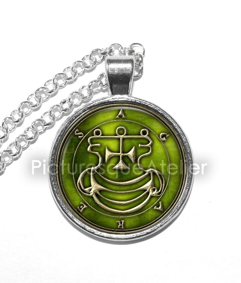AGARES Necklace Sigil Agreas Demon Duke Day Demon Goetia - Etsy