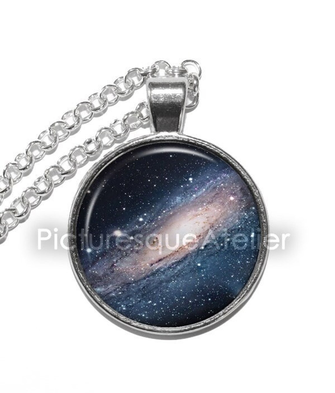 ANDROMEDA GALAXY Necklace Andromeda Constellation Spiral - Etsy