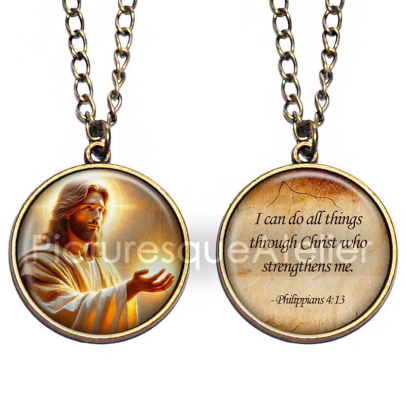 Jesus Christ Necklace - Etsy