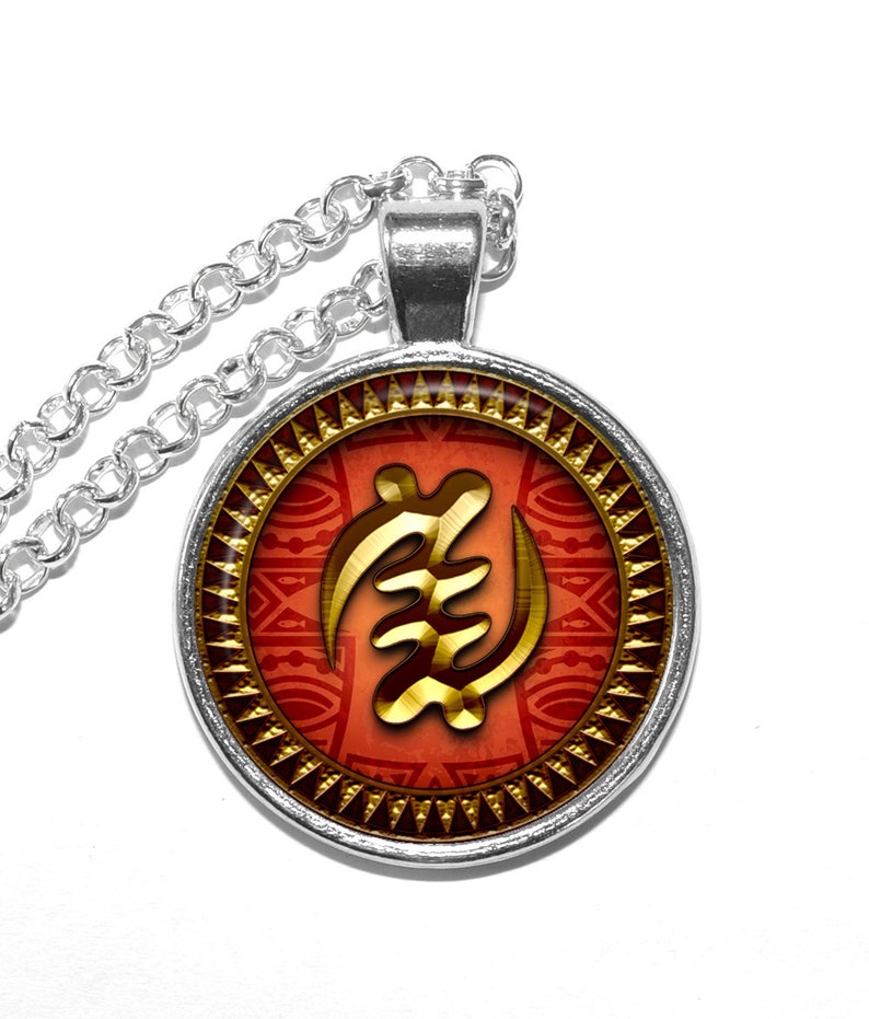 GYE NYAME Necklace Adinkra Symbol Except God Only God | Etsy