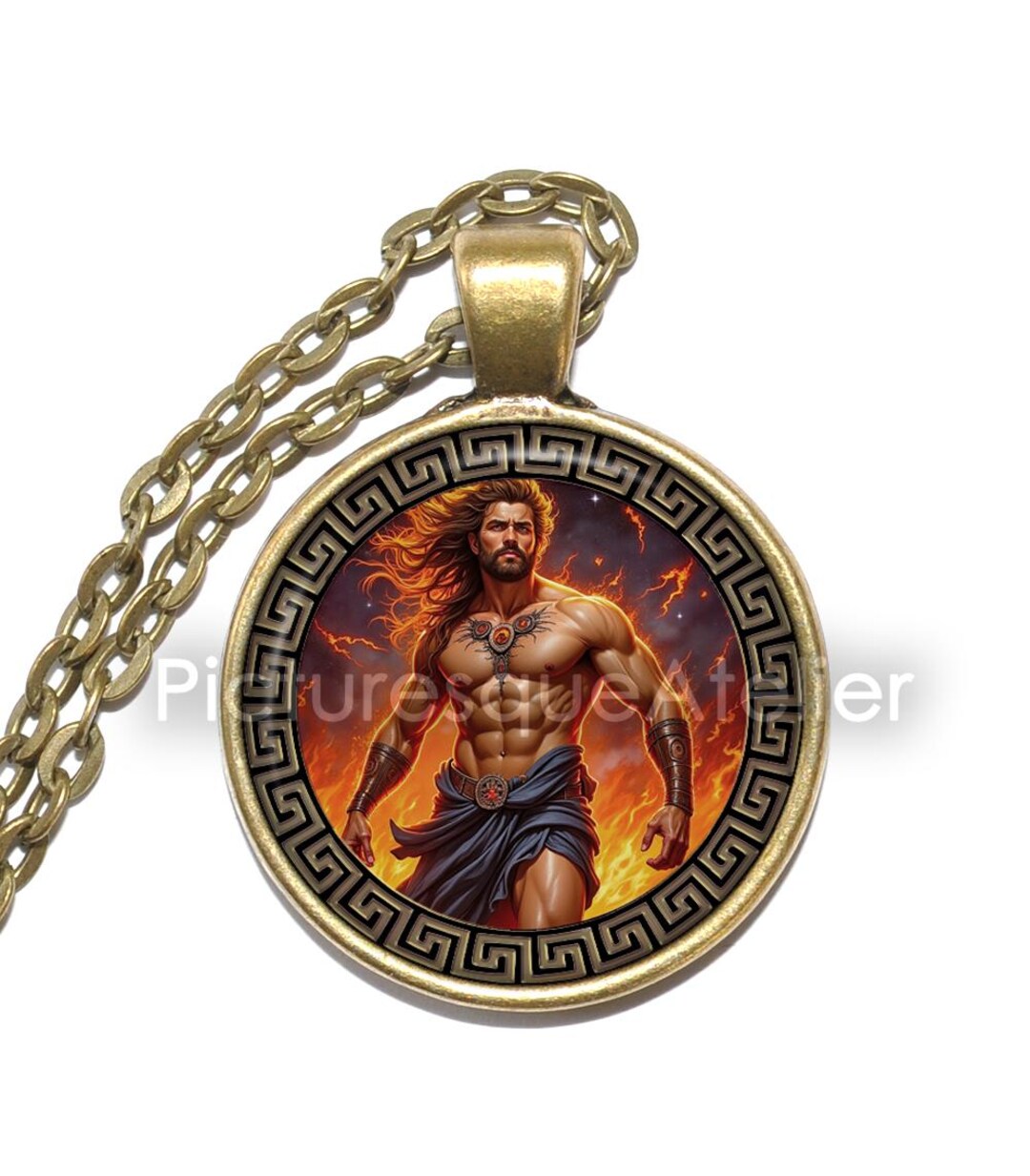 PERSES Necklace/keyring, Titan of Destruction or Titan of Ruin, Primal ...