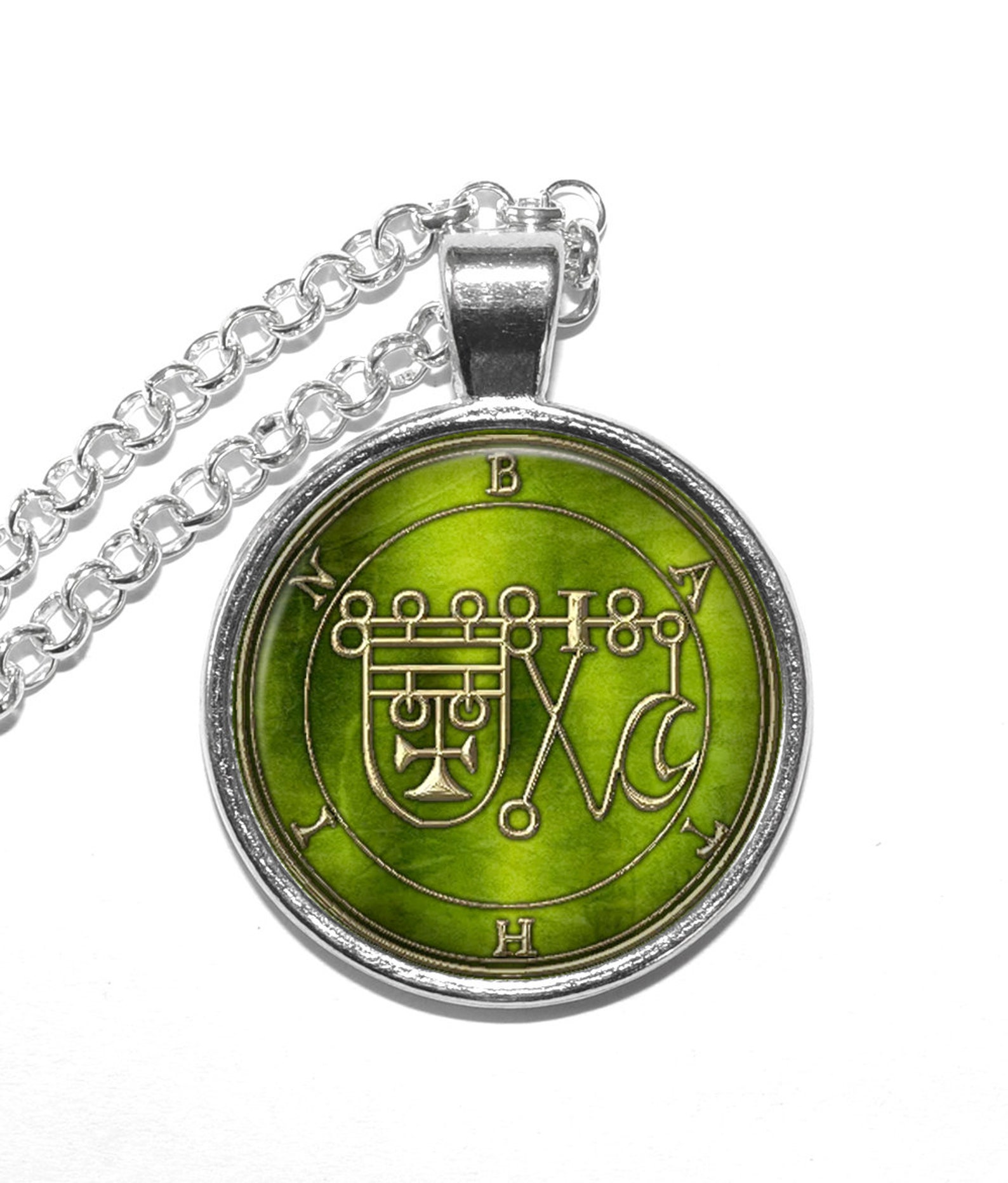 BATHIN Necklace Sigil Demon Duke Day Demon Goetia Goetic | Etsy