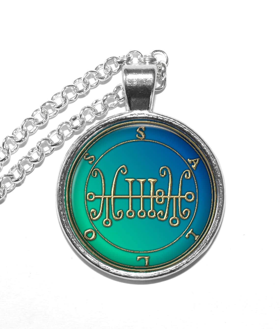 SALLOS Necklace Saleos Sigil Demon Duke Day Demon Goetia - Etsy UK