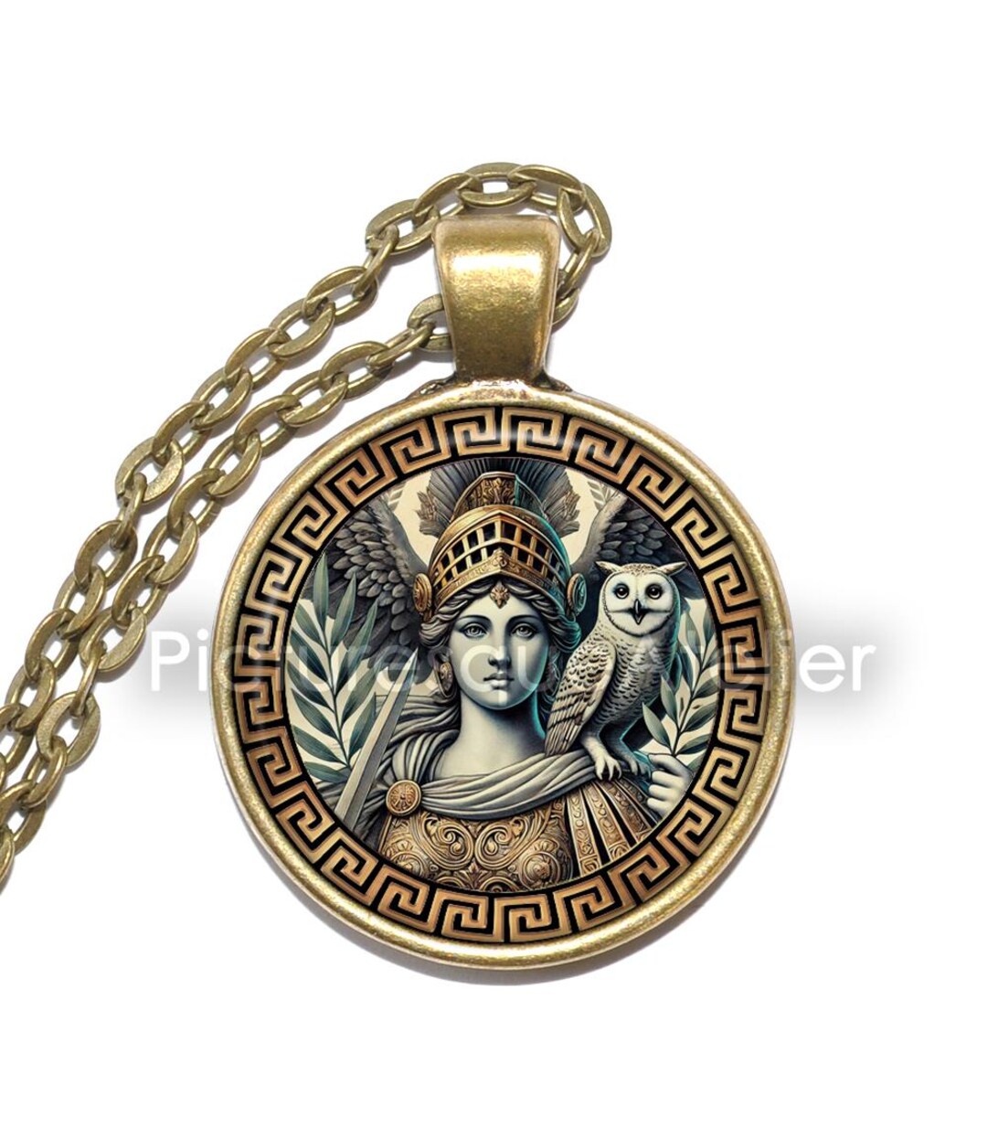 MINERVA Necklace/keyring, Goddess of Wisdom, Goddess of Justice ...