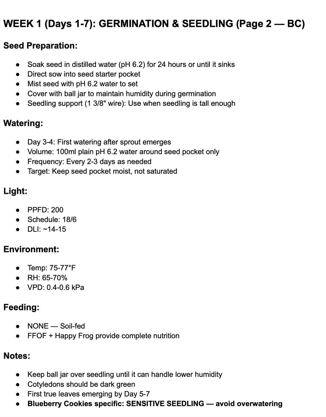 Blueberry Cookies Auto Grow Guide, Week by Week Schedule, Living Soil ...