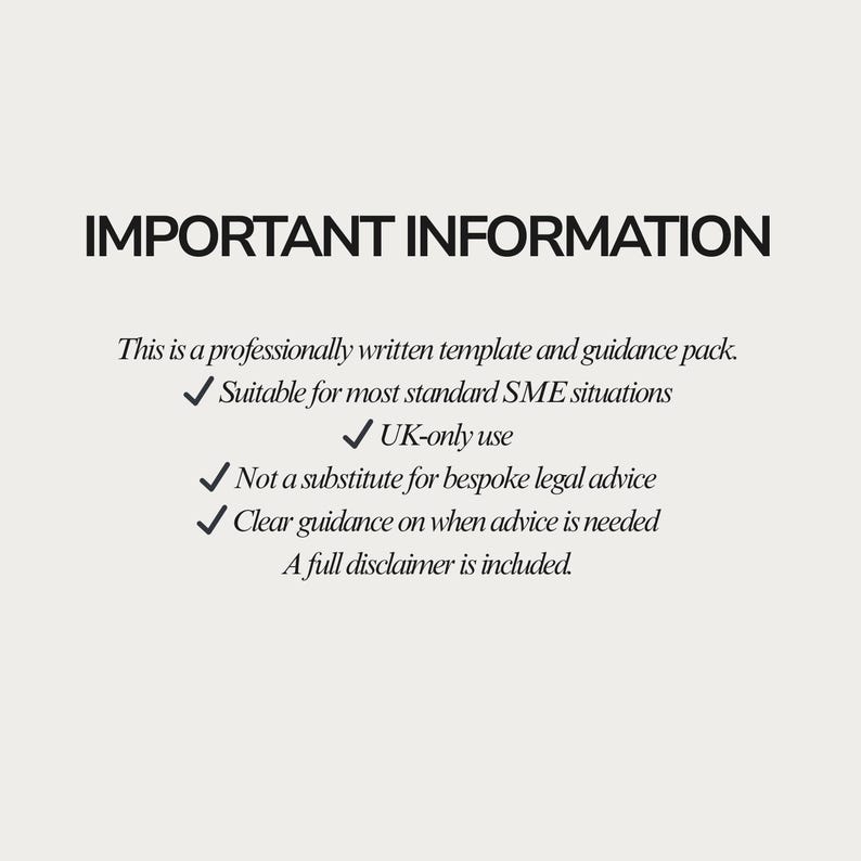 HR Starter Pack for UK Smes (2026 Compliant) – Contracts, Policies ...