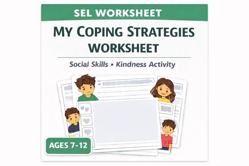 My Coping Strategies Worksheet | Calm Down Strategies | SEL Emotional ...