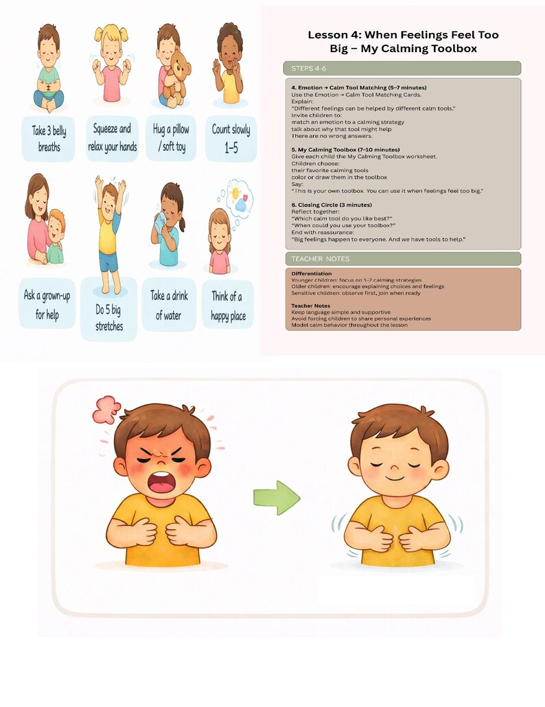 Lesson 4 :my Calming Toolbox – Understanding Emotions/ Social Emotional ...