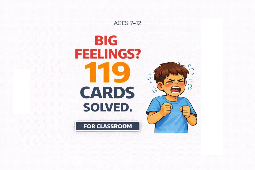 119 SEL Printable Cards for Kids | Emotion, Trigger & Strategy, Body ...
