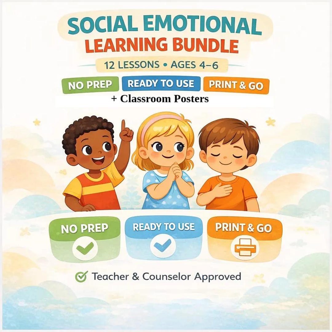 SEL Activities Bundle | Emotion Regulation, Classroom Posters (PDF ...