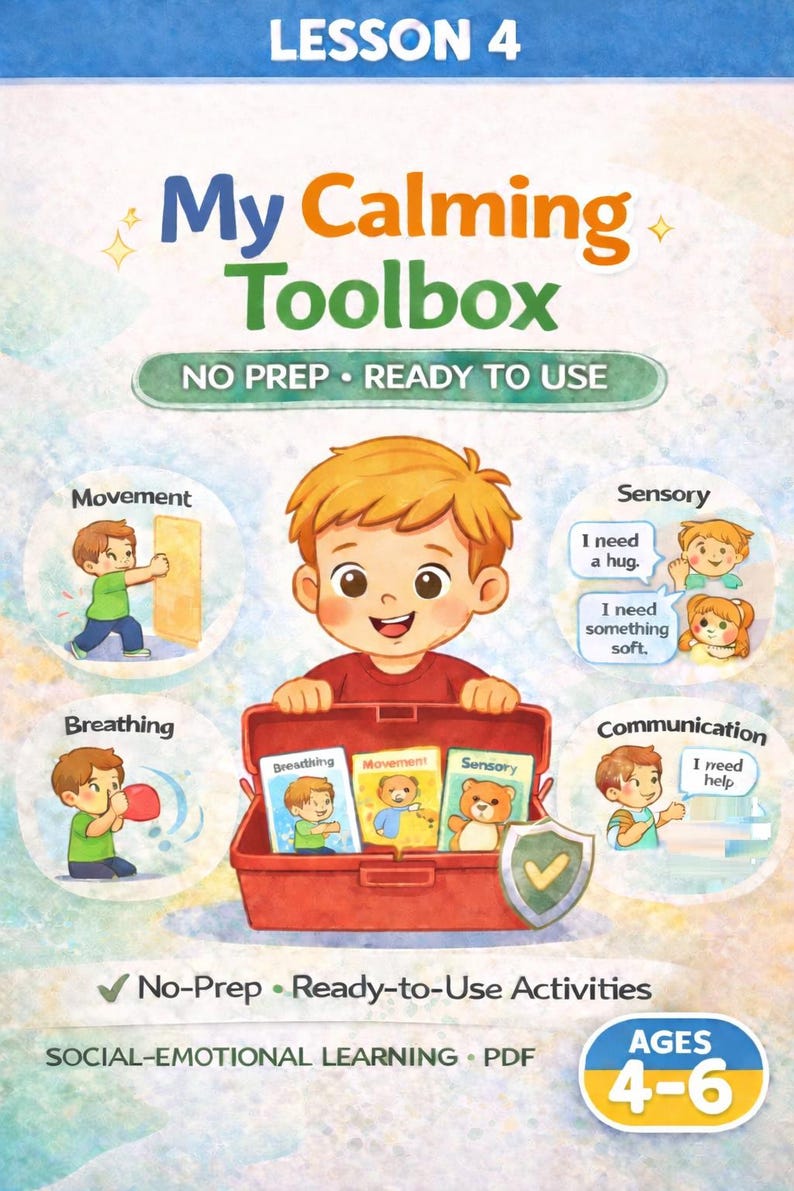 Lesson 4 :my Calming Toolbox – Understanding Emotions/ Social Emotional ...