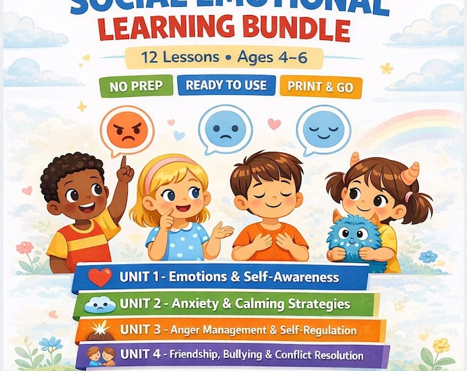 Social-emotional Skills Workbook - Feelings & Behavior Activities for ...