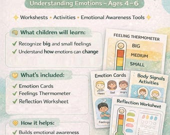 Social-emotional Skills Workbook - Feelings & Behavior Activities for ...