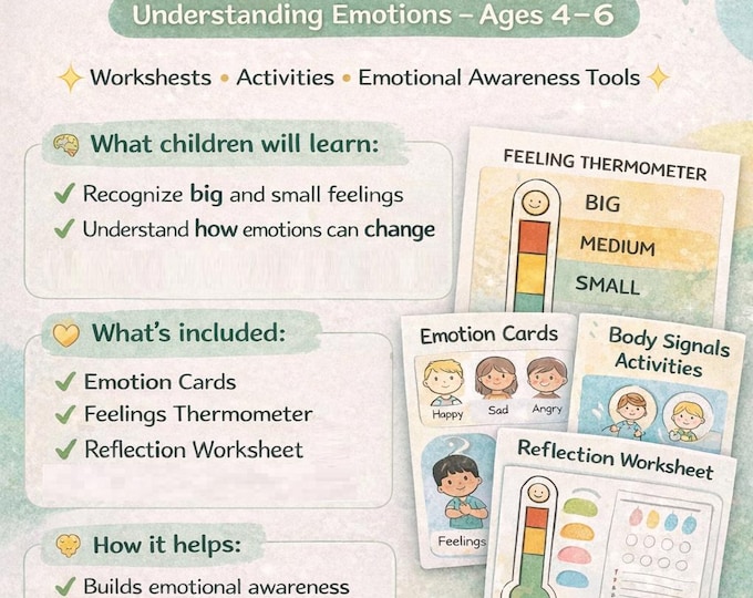 Social-emotional Skills Workbook - Feelings & Behavior Activities for ...