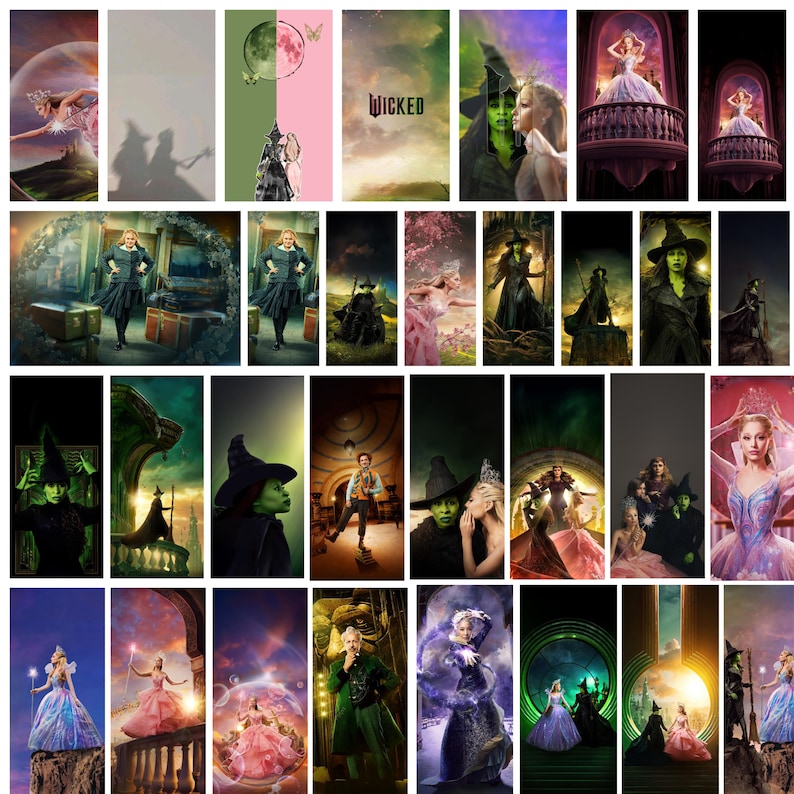 Wicked Png,wicked Movie Bundle,wicked Pink and Green Png,change for ...