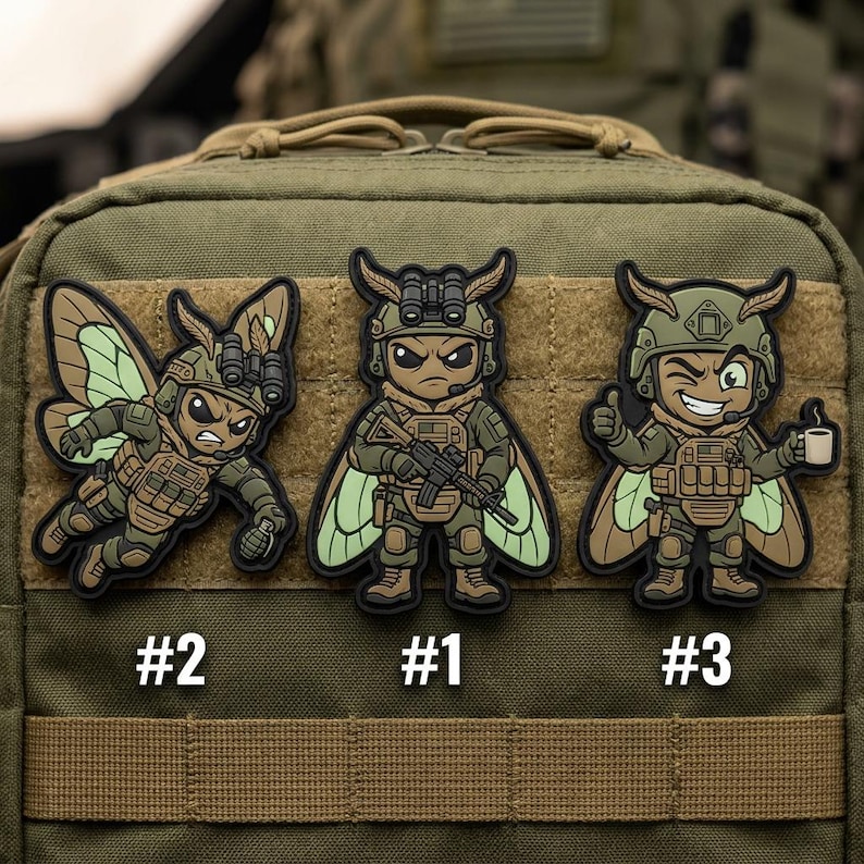 Tactical Moth PVC Patch – Military Night Ops Morale Gear Accessory - Etsy