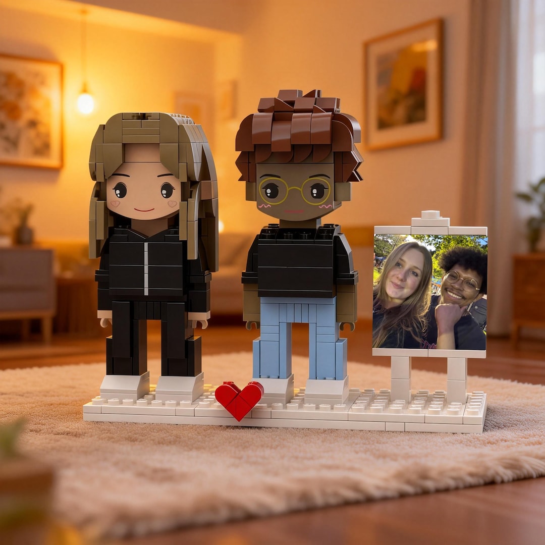 Custom LEGO Couple Brick Figures From Photo | Personalized Mini Block ...