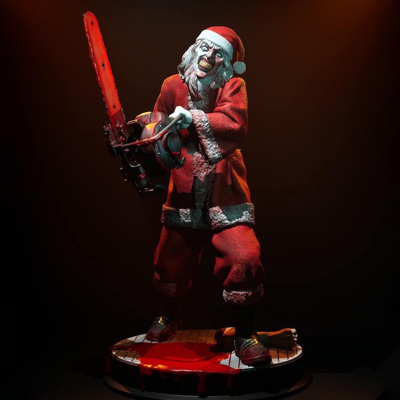 Zombie Santa STL 3D Model - Etsy