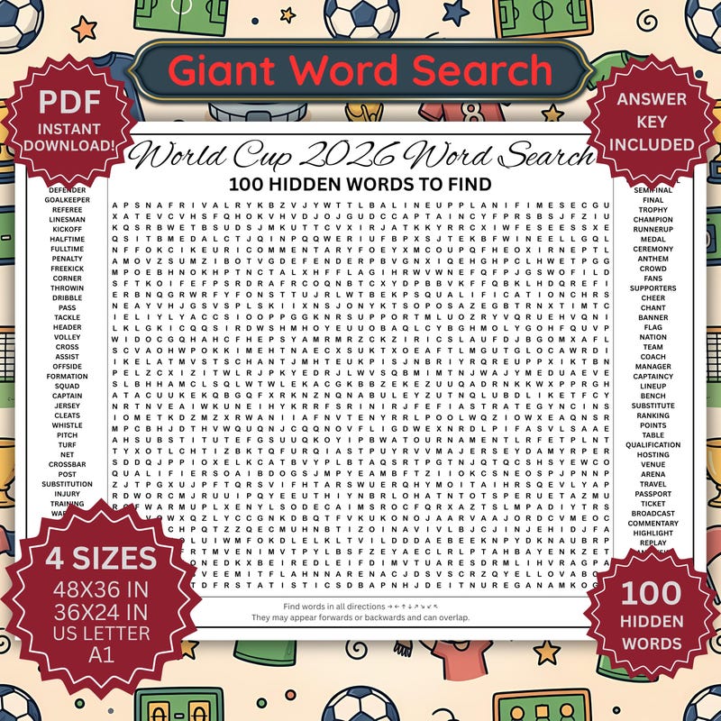 Word 2026 Poster - Etsy UK