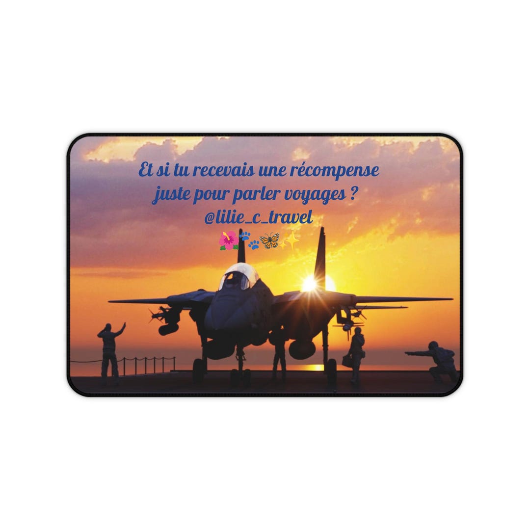 Sunset Fighter Jet Desk Mat | Aviation Pilot Aircraft Mousepad - Etsy