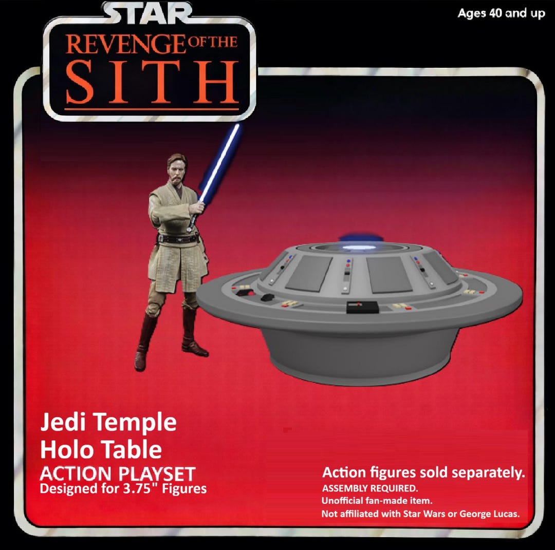 Jedi Temple Holo Table Diorama for 3.75 Inch Star Wars Figures 1/18 - Etsy