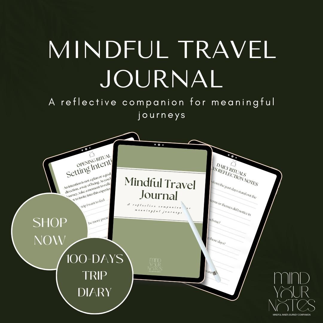 Printable Travel Journal | 100 Day Reflection Journal | Mindful Journey ...