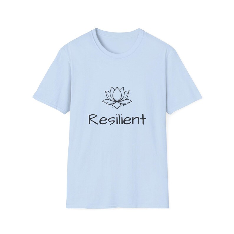 Lotus Flower Resilient T-shirt | Minimalist Recovery Mindfulness Tee - Etsy