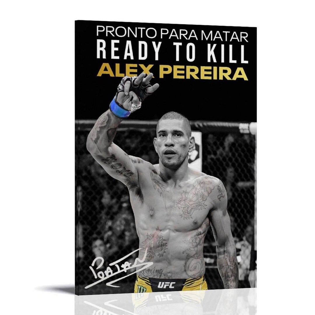 Boxer Alex Pereira Fighter Poster Athlete Motivation1 Wall Art Picture ...