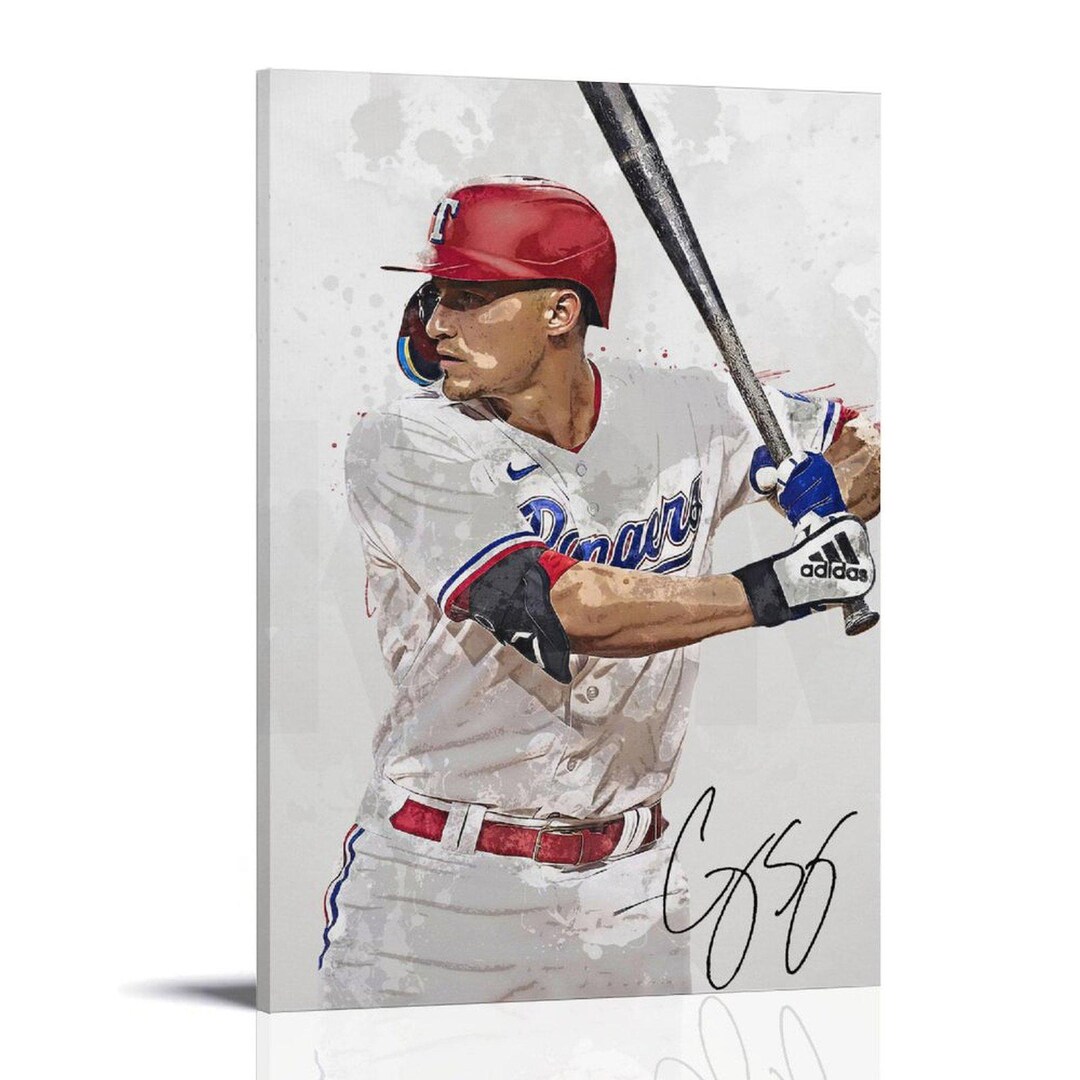 Corey Seager Signed Poster Watercolor Painting Sports Art Wall Art ...