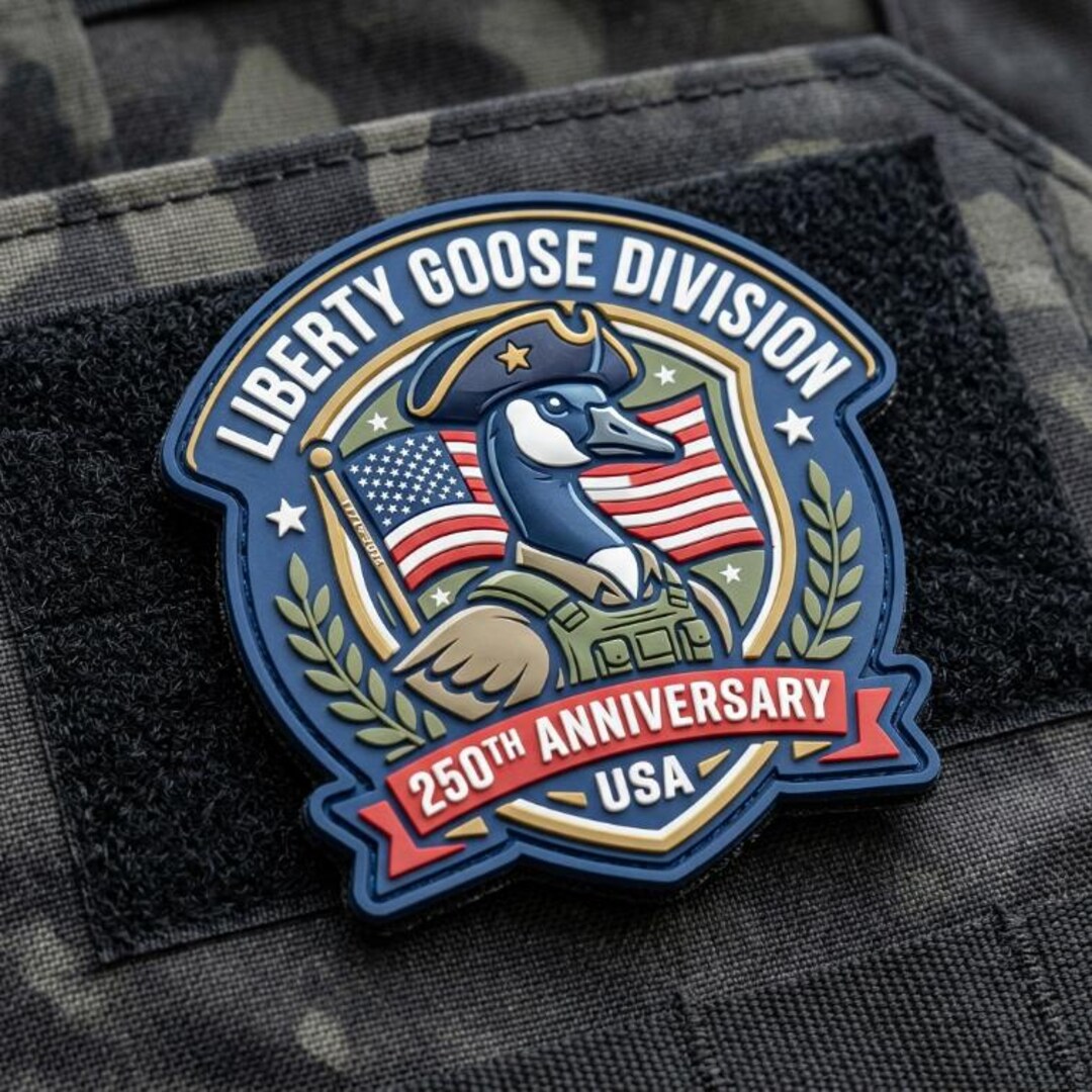 PATCH PVC Liberty Goose Division 250th Anniversary USA Tactical Morale ...