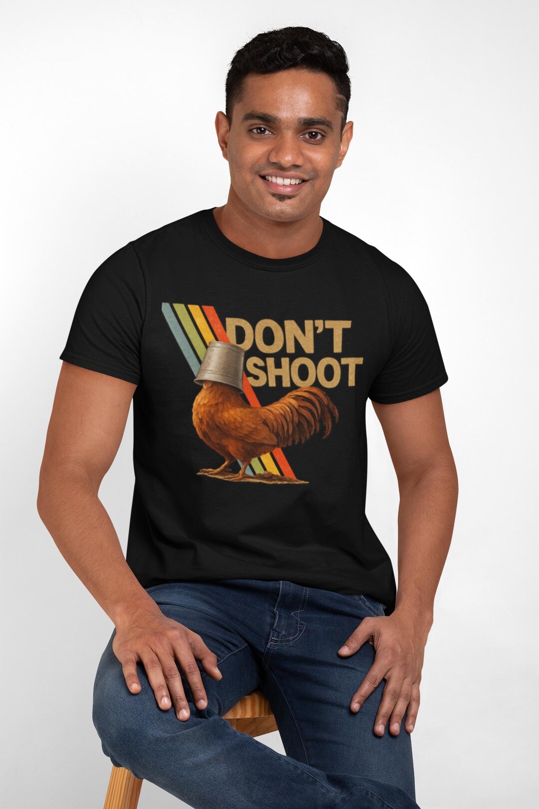 Extraction Shooter Scrappy With Bucket Hat Don't Shoot T-shirt | Retro ...