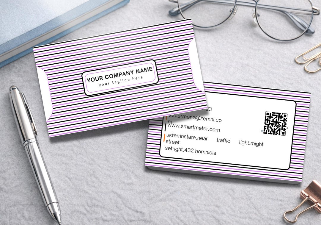 Canva Editable Visiting Card Template | Minimalist Visiting Cards ...