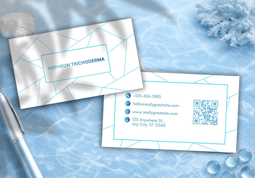 Canva Minimalist QR Code Visiting Card Template| New and Unique Design ...