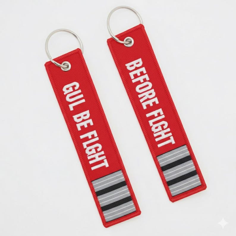 Custom Embroidered Keychain,remove Before Flight Keychain, Personalized ...