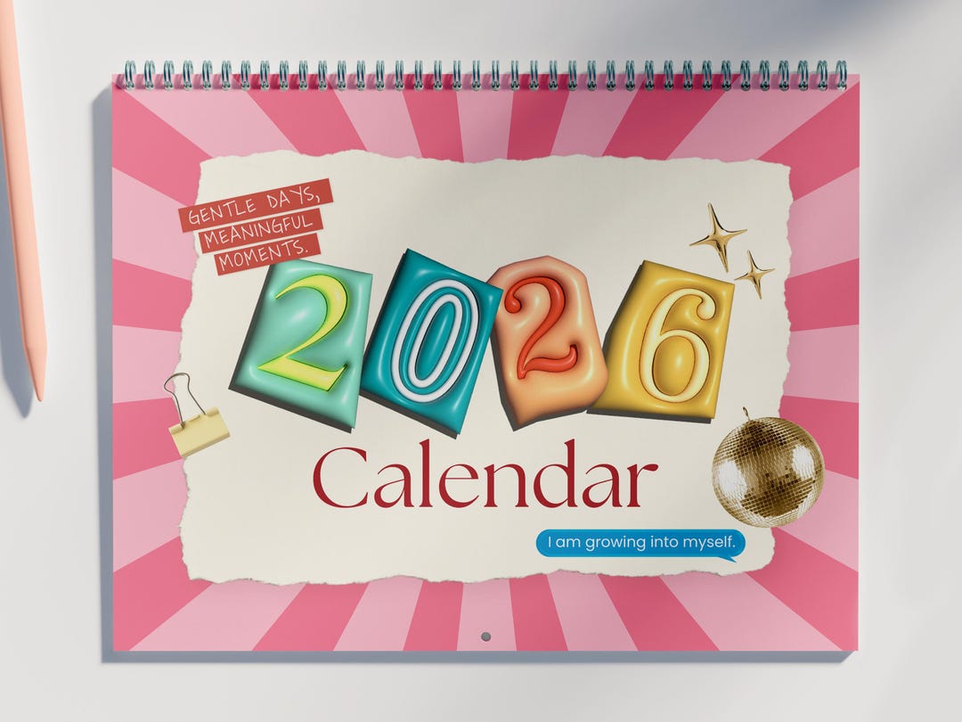 2026 Canva Calendar Template | Printable, Digital Download | Editable ...