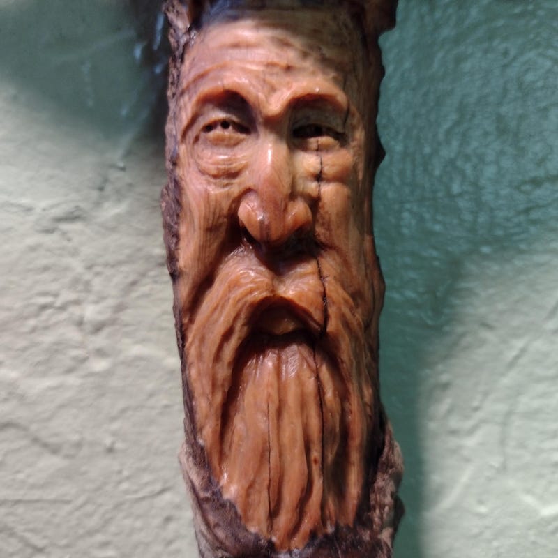 Wood Spirit Carving - Etsy