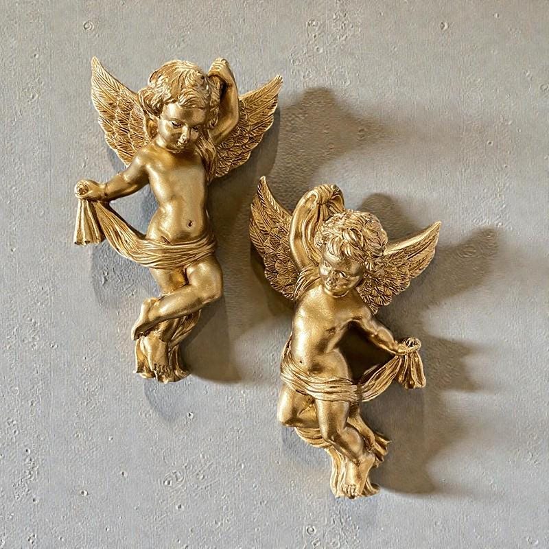 Angel Resin Sculpture Wall - Etsy UK