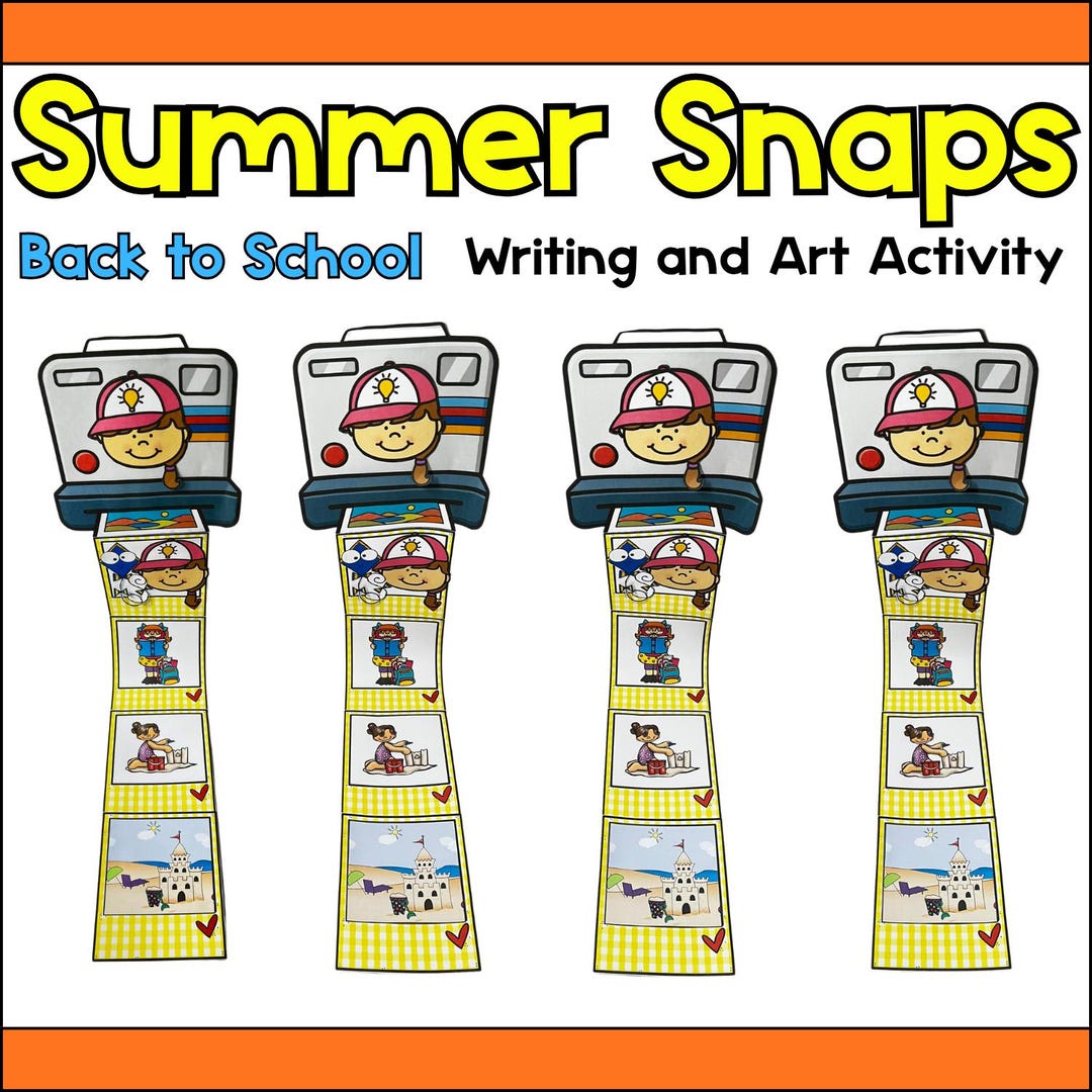 Summer Snaps Bulletin Board Kit | Back to School Writing and Art ...