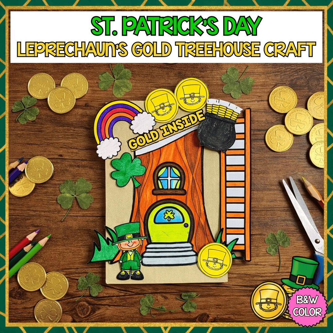 St. Patrick's Day Leprechaun Trap STEM Activity | Treehouse Craft ...