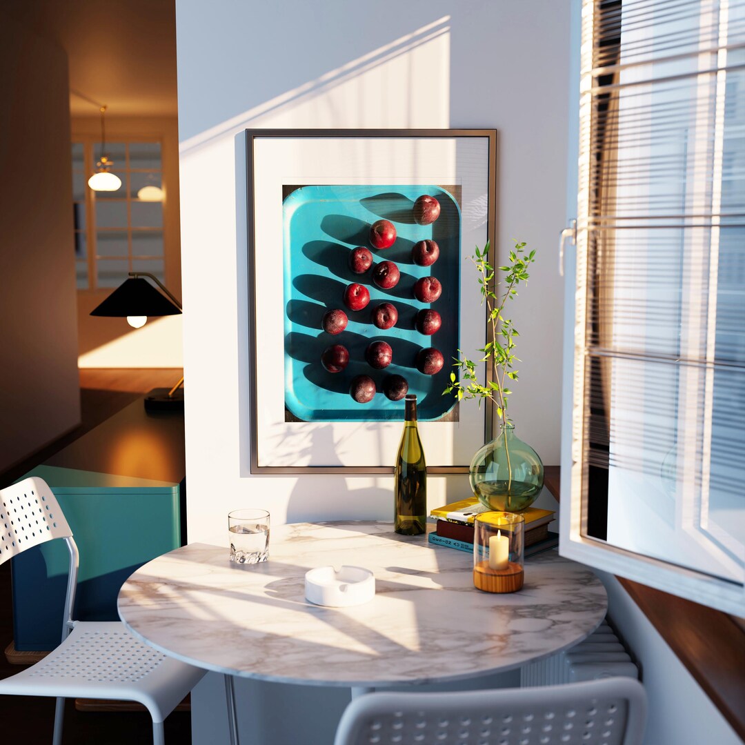 Red Plums Poster - Photography Wall Art/retro Print | Digital Download ...
