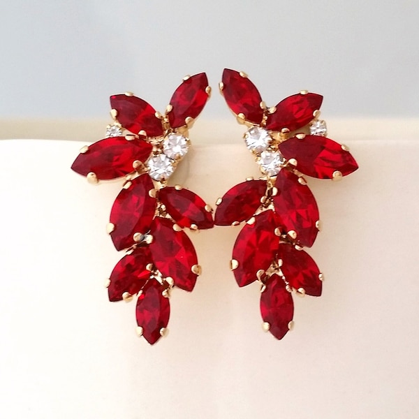 Red Earrings - Etsy