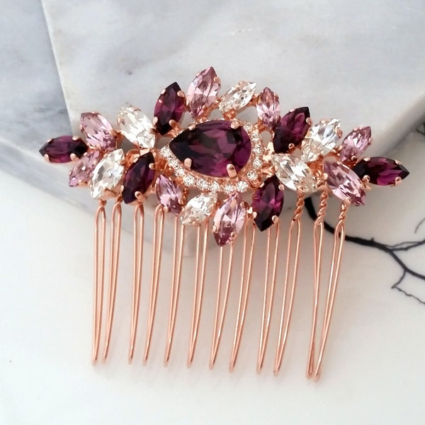 Purple Hair Comb - Etsy
