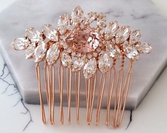 Rose Hair Comb - Etsy