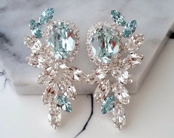 Ice Blue Earrings - Etsy