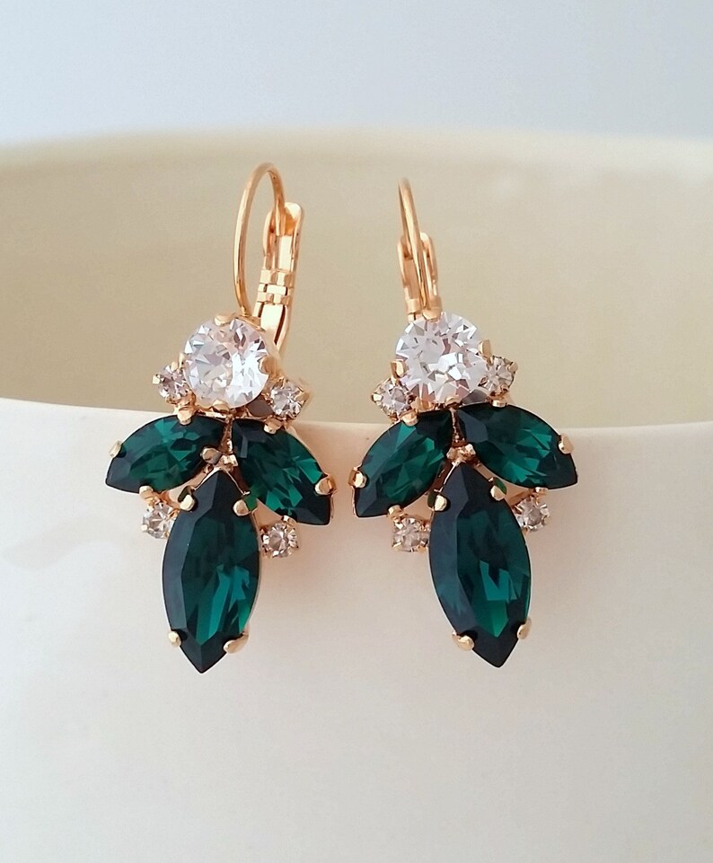 Emerald braceletBridal braceletEmerald cuff | Etsy