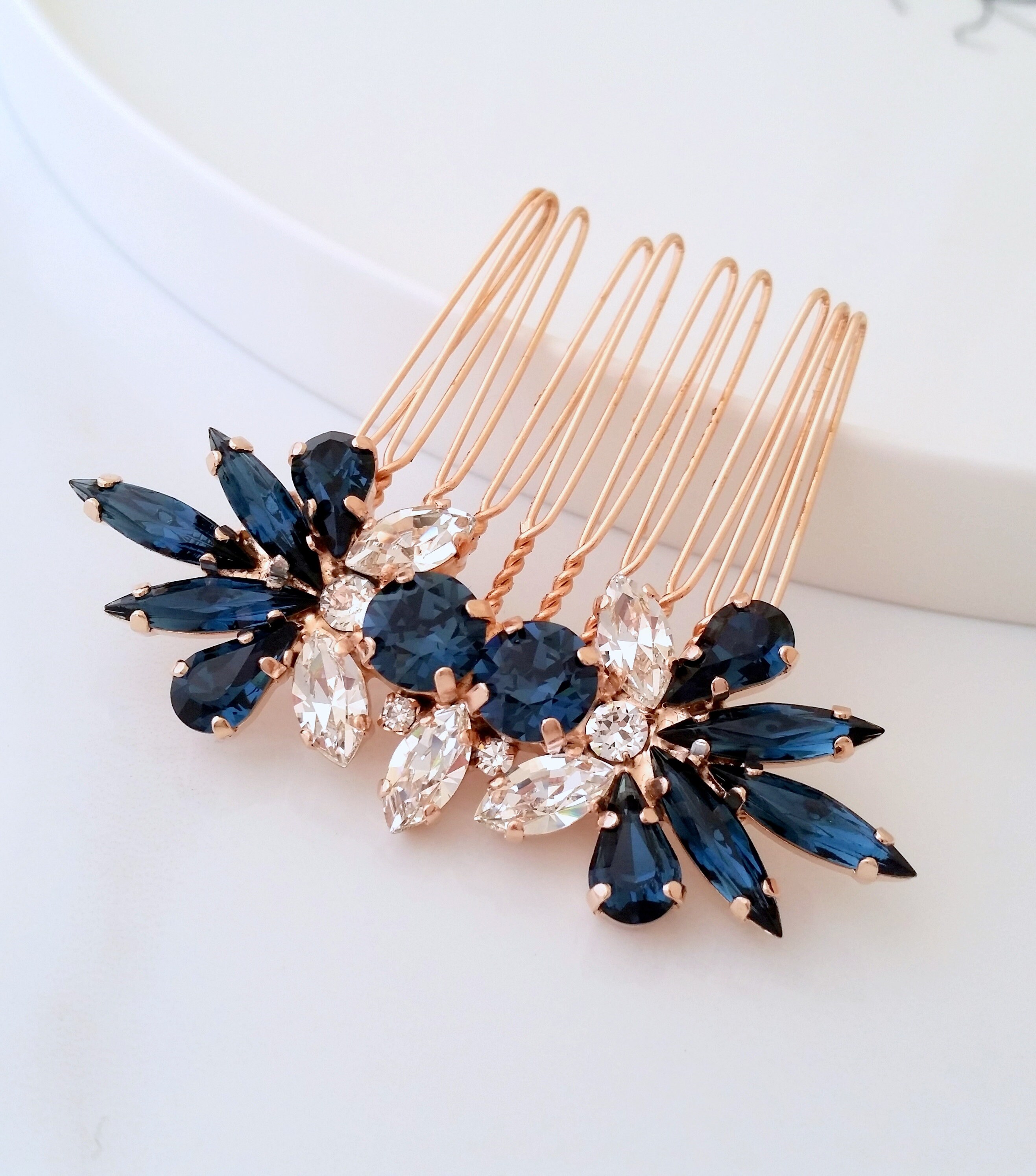 Navy Blue Braceletbridal Braceletblue Cuff - Etsy Israel