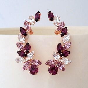 Purple Hair Comb,purple Bridal Hair Comb,purple Amethyst Hair Comb ...