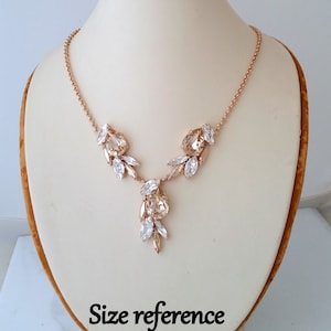 Champagne Bridal Necklace,champagne Necklace,y Necklace Blush,rose Gold ...