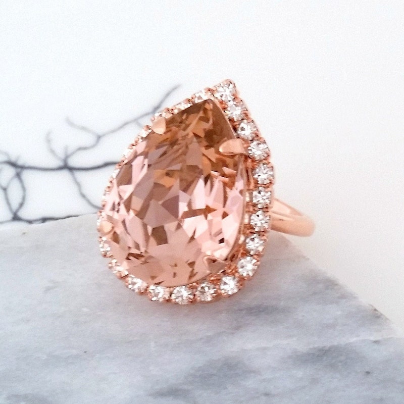 Blush Pink Ring - Etsy