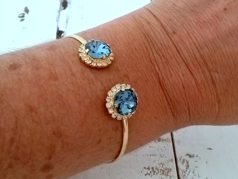 Navy Blue Braceletnavy Blue Cuff Braceletnavy Blue Bridal - Etsy